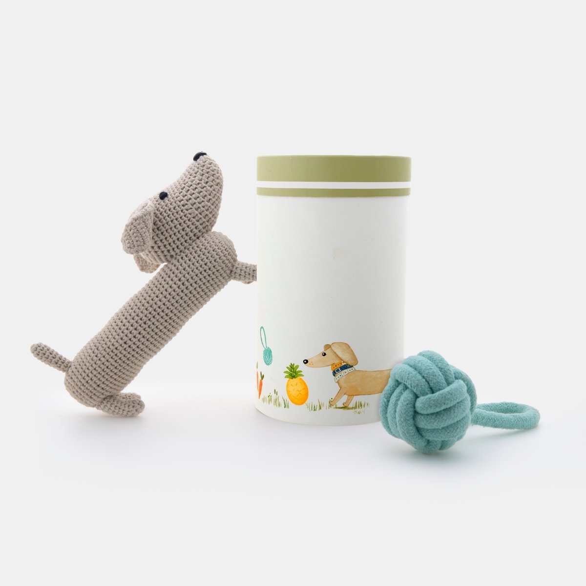 Organic Dog Toy and Rope Ball Bundle– Nina Woof